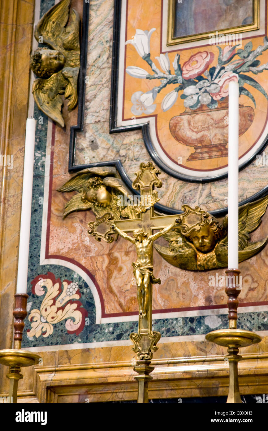 Crucifix in St Peter Basilica Stock Photo - Alamy