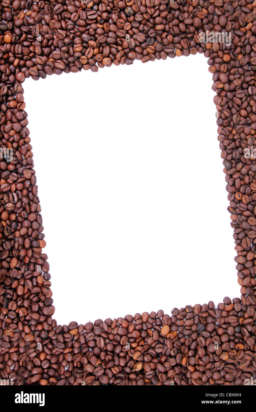 Coffee beans frame Stock Photo - Alamy