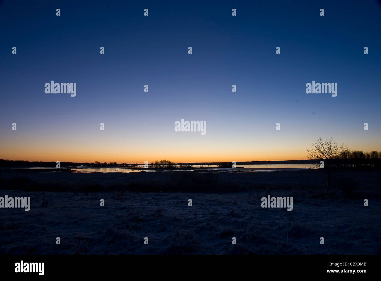 Picture of a winter sunrise Stock Photo - Alamy