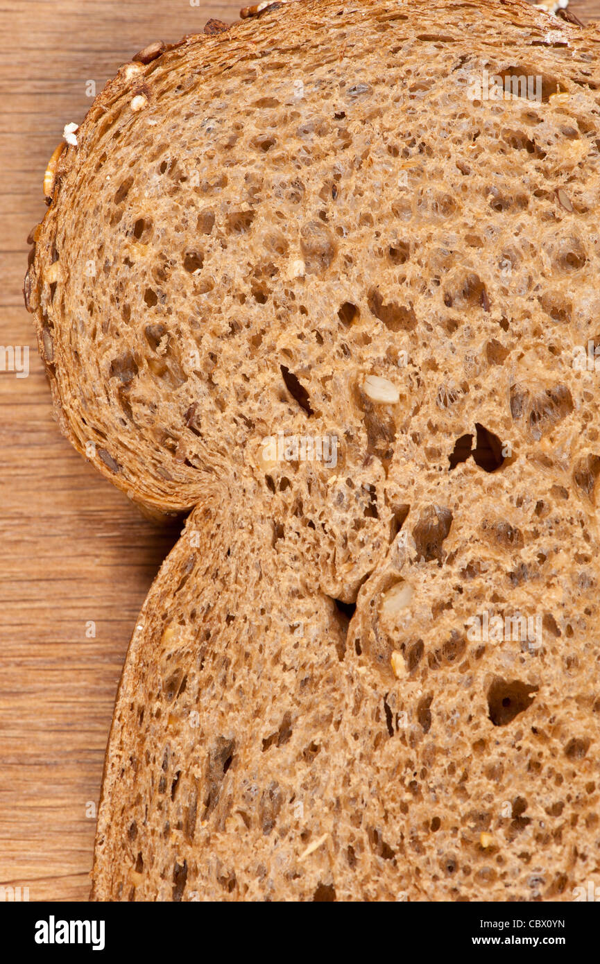 Brown bread slice Stock Photo - Alamy