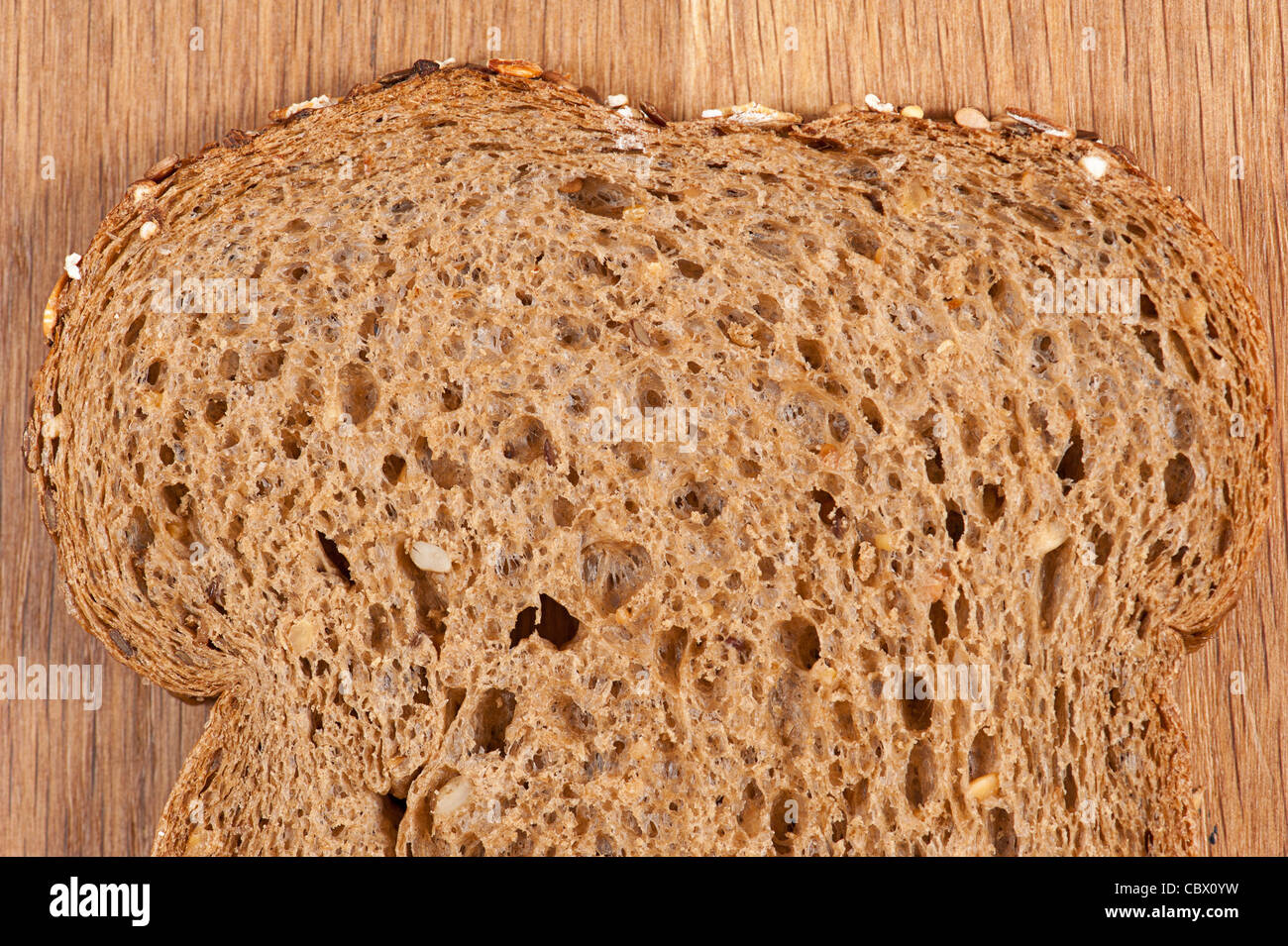 Brown bread slice Stock Photo - Alamy
