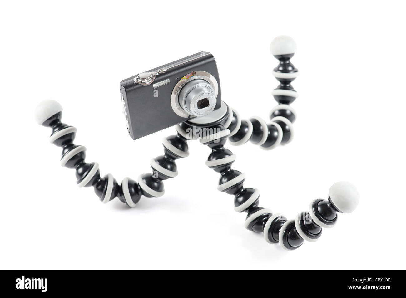 Digital compact camera on flexible tripod Stock Photo - Alamy