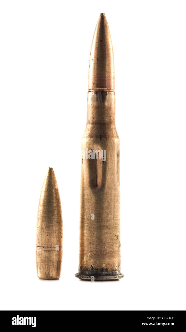 Isolated 7 62 bullet hi-res stock photography and images - Alamy
