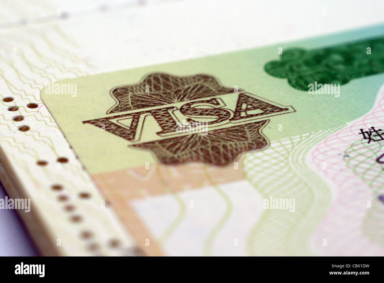VIsa close up Stock Photo - Alamy