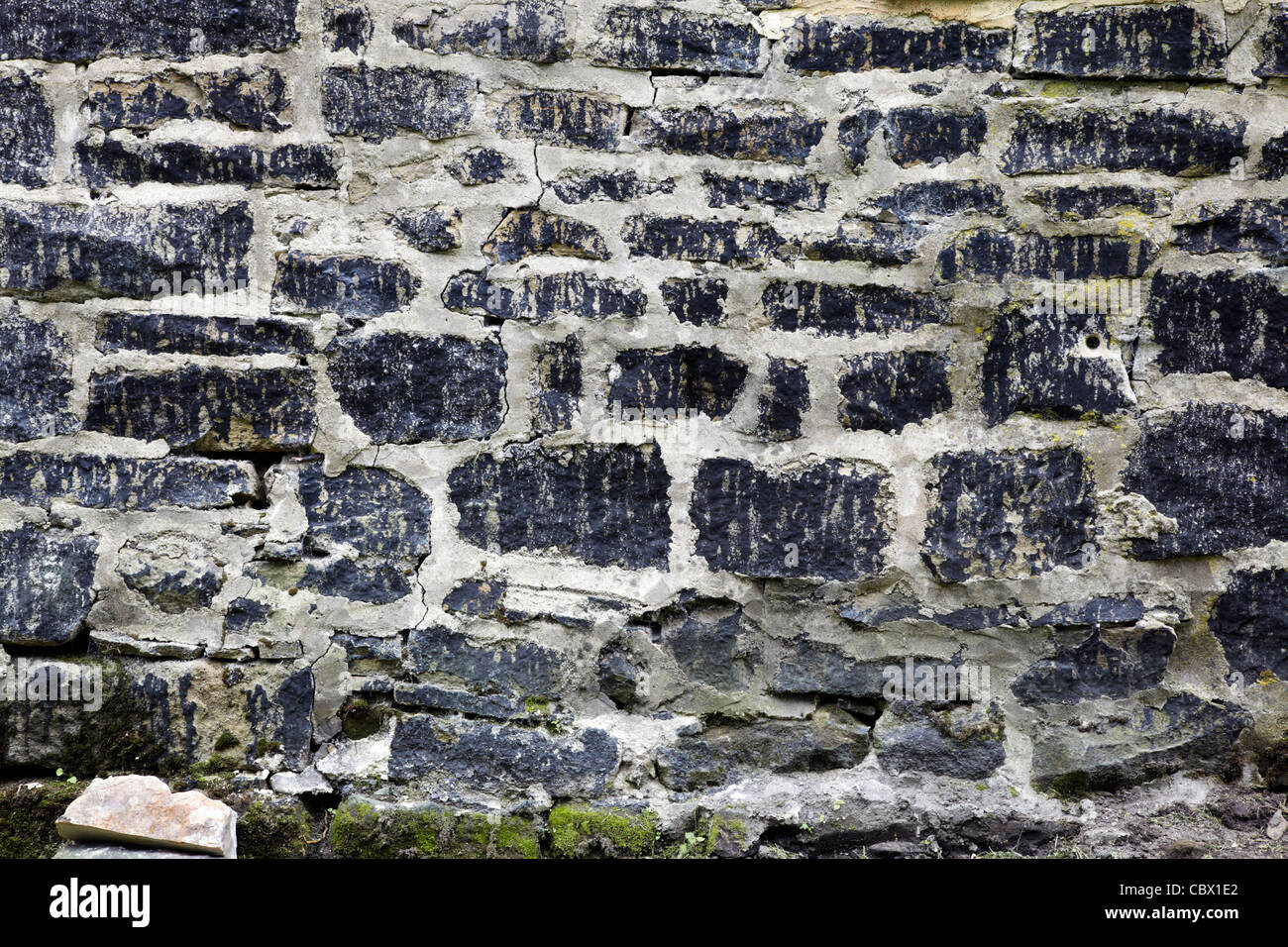 Example of stonework and pointing on early North Yorkshire farm barn ...