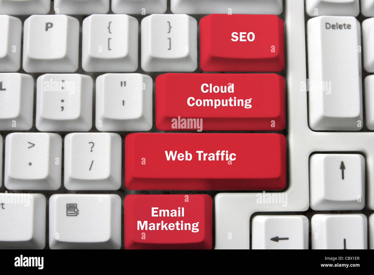 Computer Keyboard with Internet Concept Stock Photo - Alamy