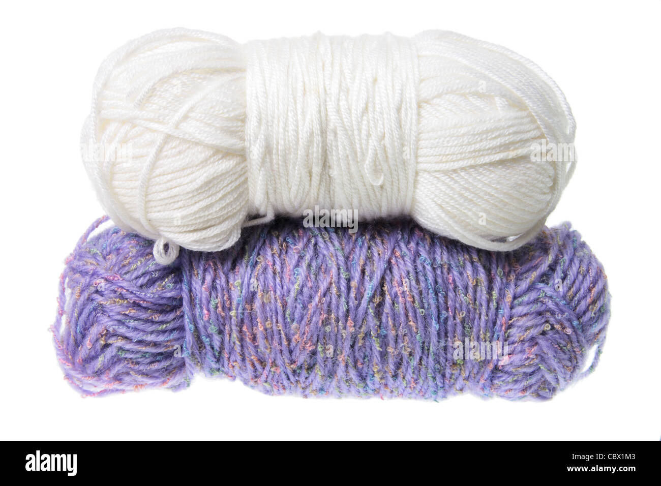 Stack of Yarn Stock Photo - Alamy