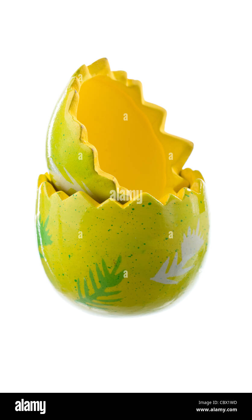Ceramic egg shell isolated Stock Photo - Alamy