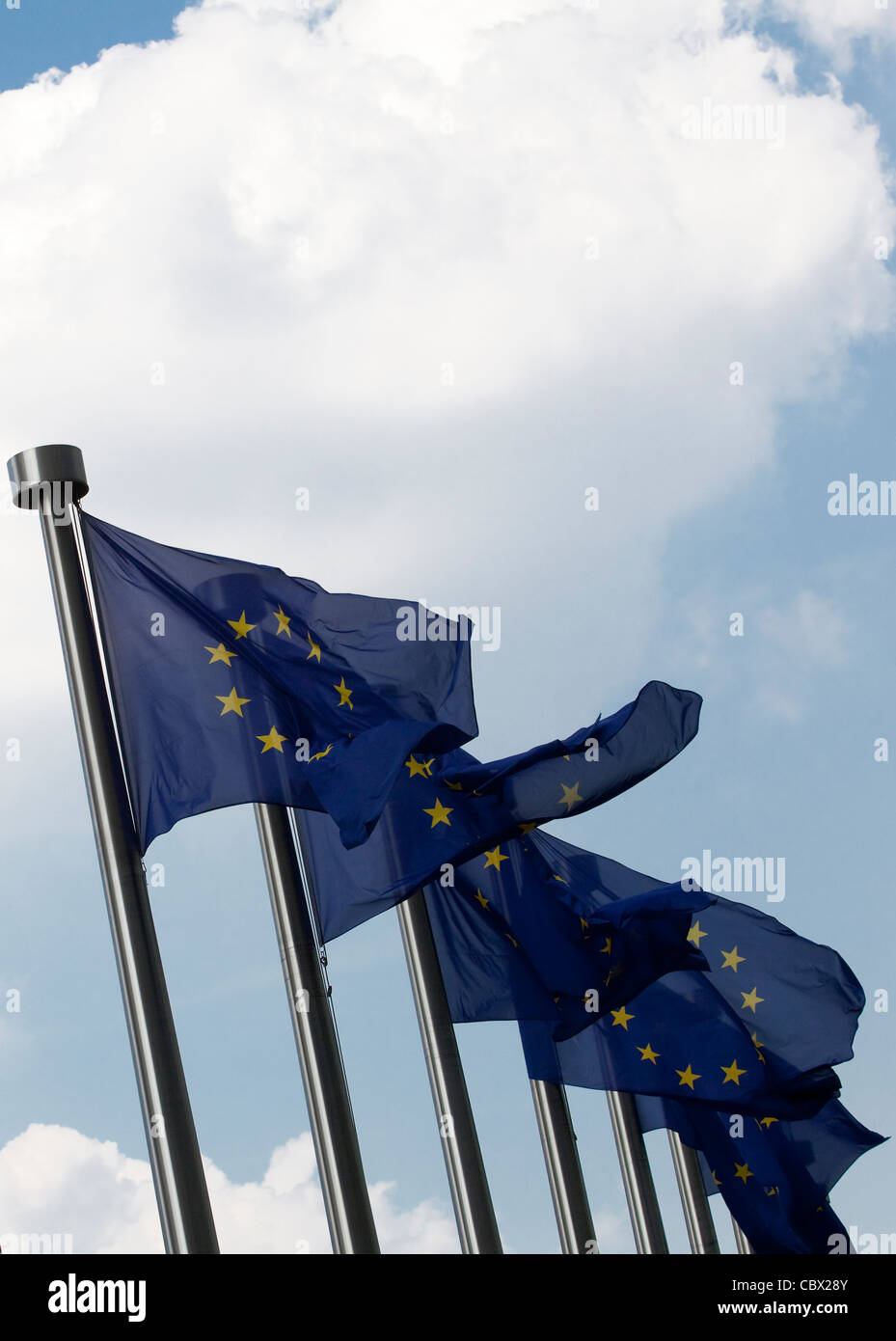 European flags and clouds Stock Photo - Alamy