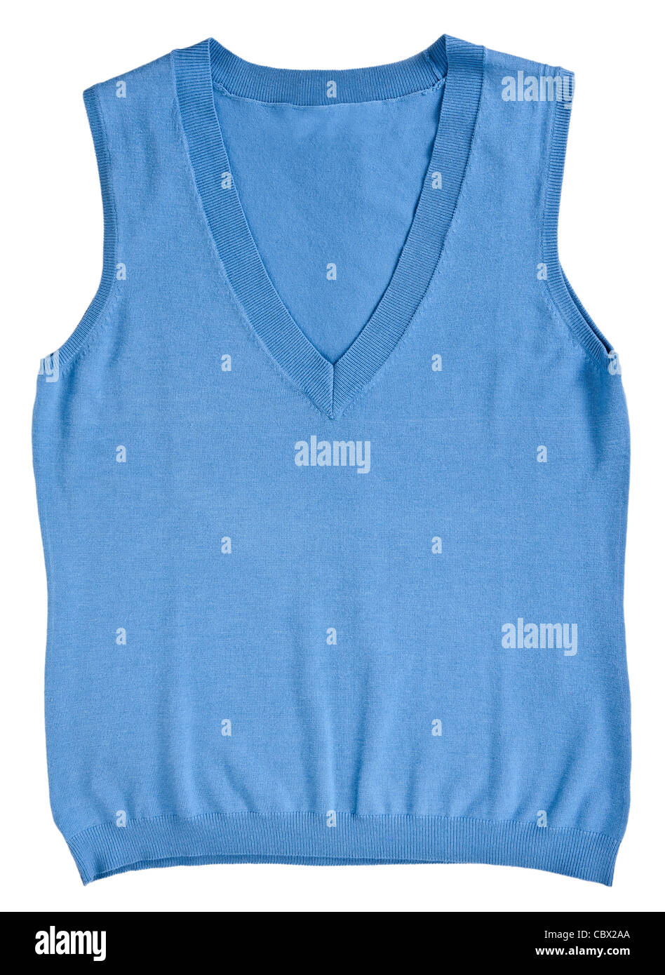 blue vest isolated on a white background Stock Photo - Alamy