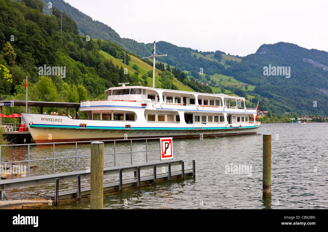 A Tourist Cruise Ship on Lake Lucerne, Switzerland Stock Photo - Alamy