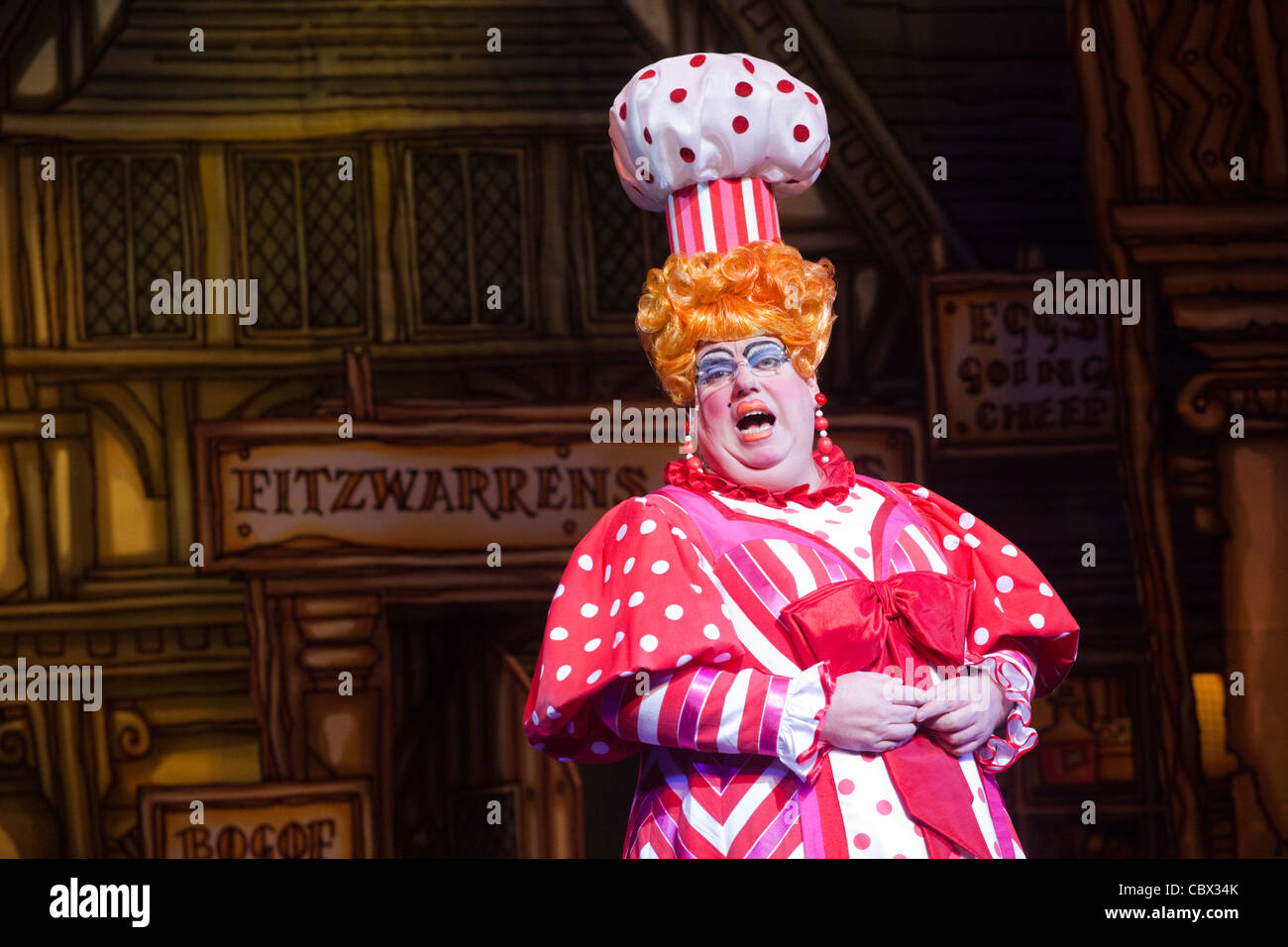 Dick Whittington Panto with Eric Potts as Dame, the Baker's Wife, at ...