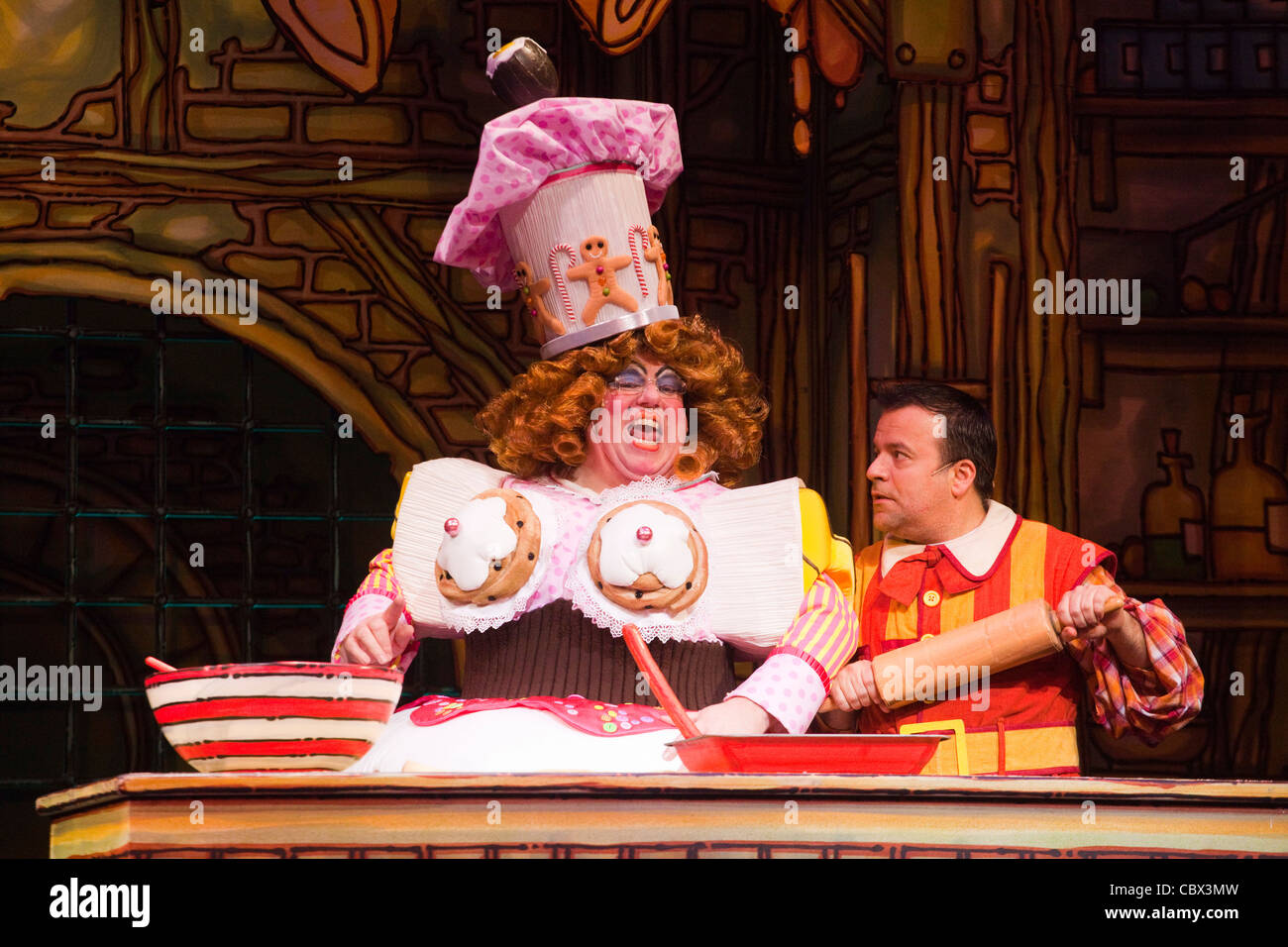 Dick Whittington panto with Eric Potts as Dame and Kev Orkian as Idle ...