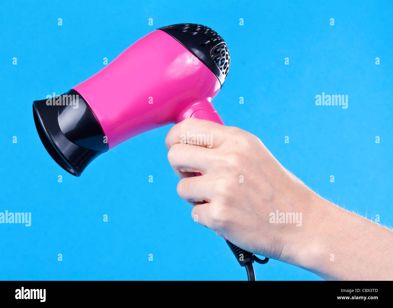 Pink hair dryer hi-res stock photography and images - Alamy