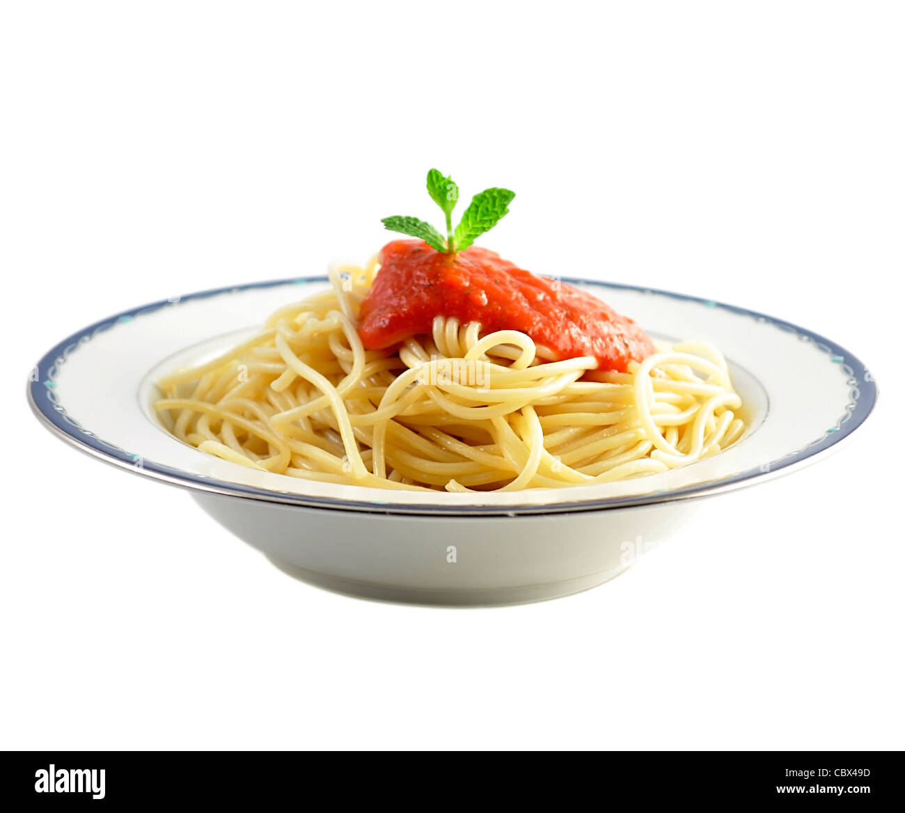 Spaghetti and sauce Cut Out Stock Images & Pictures - Alamy