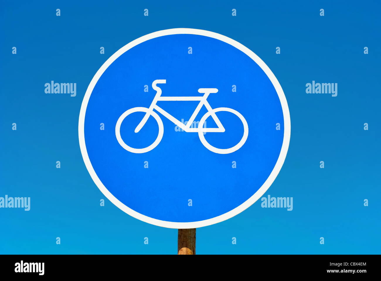 Blue Parking Sign Bicycle Bike Cycle High Resolution Stock Photography ...