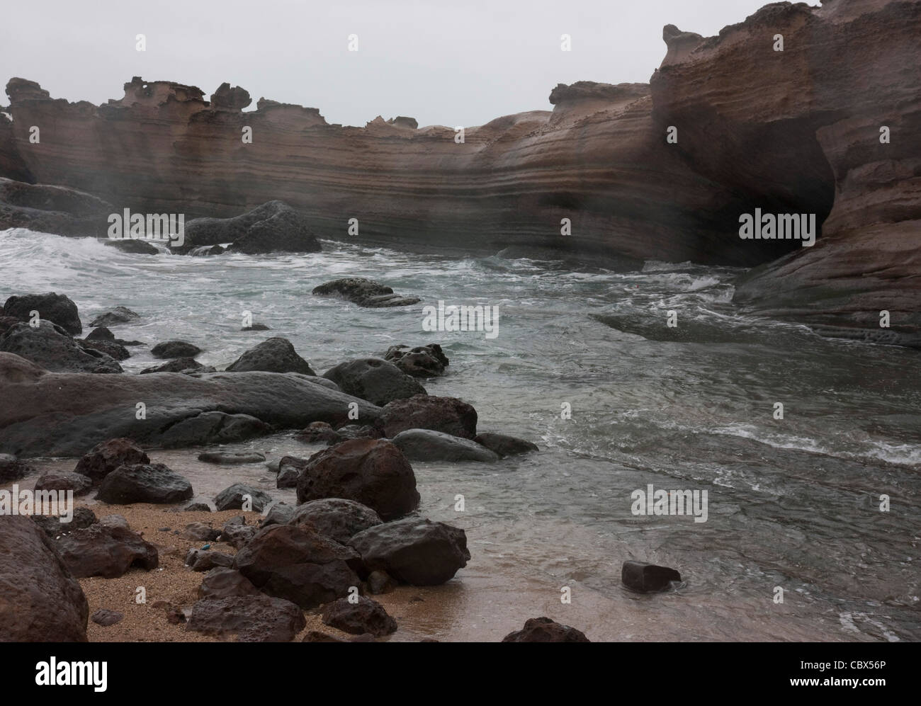 Rock formation at the Yehliu sightseeing area on the northern tips of ...