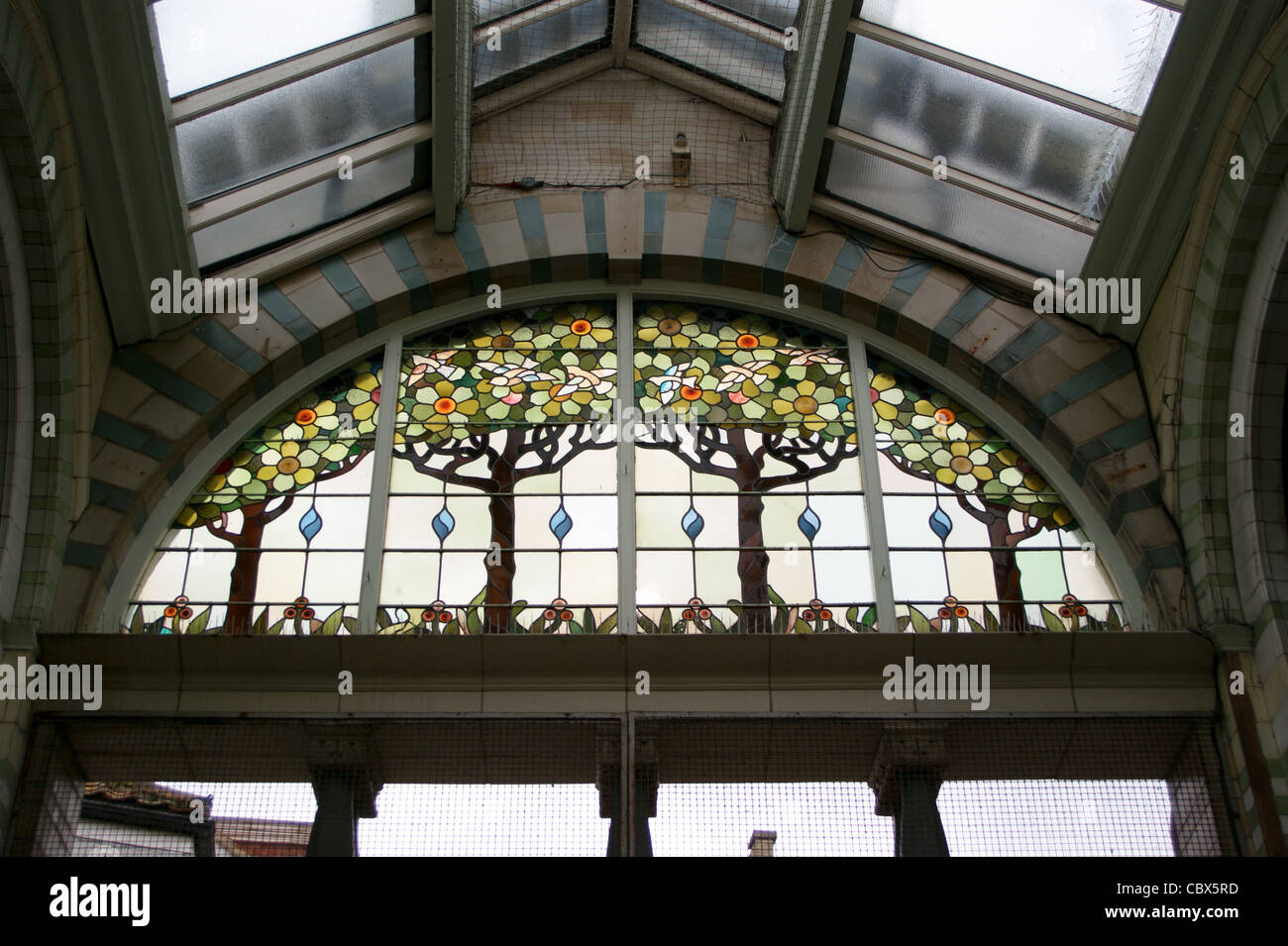 Stained glass, Royal Arcade shopping arcade by George Skipper in the ...