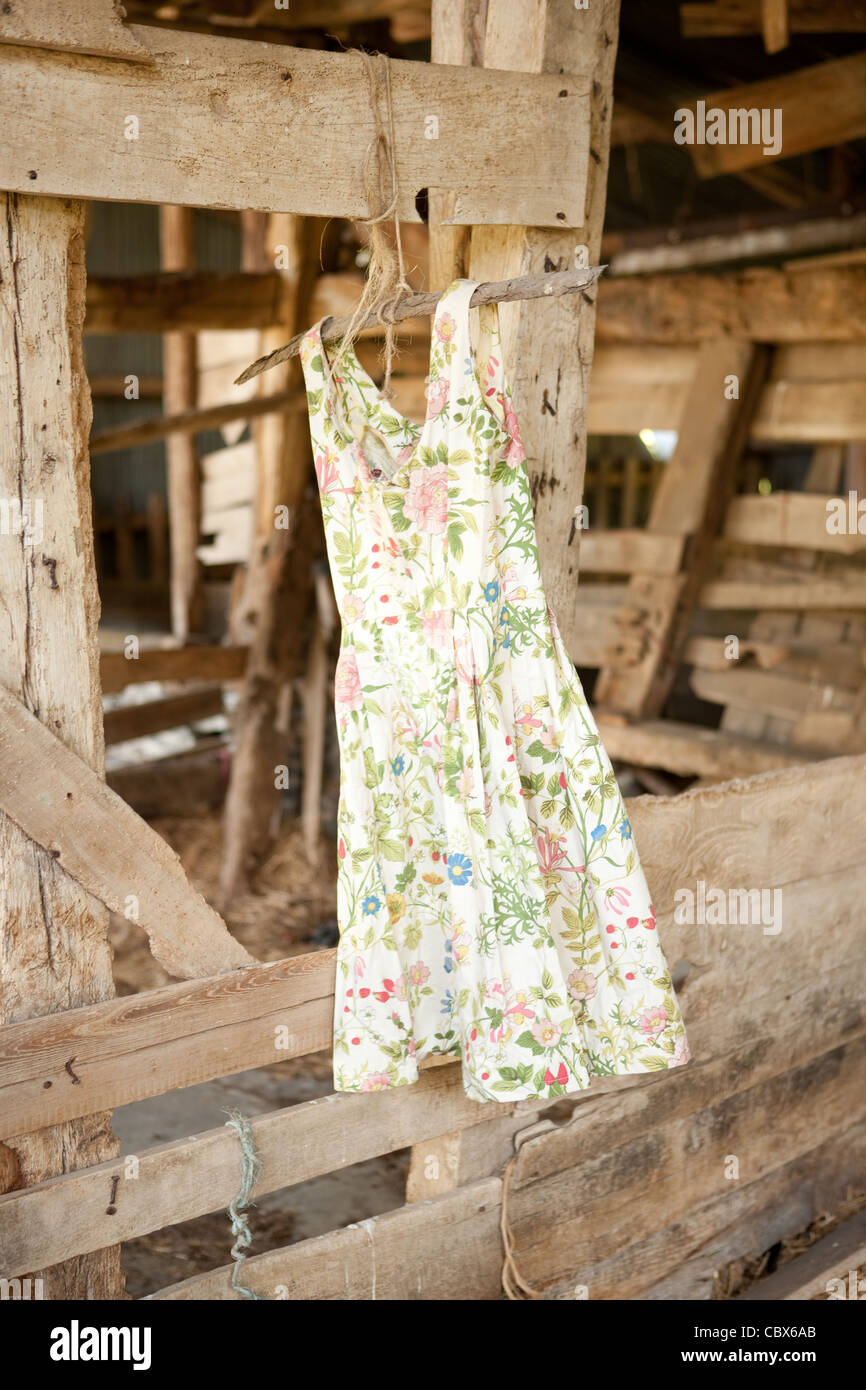 Dress in Barn Stock Photo - Alamy