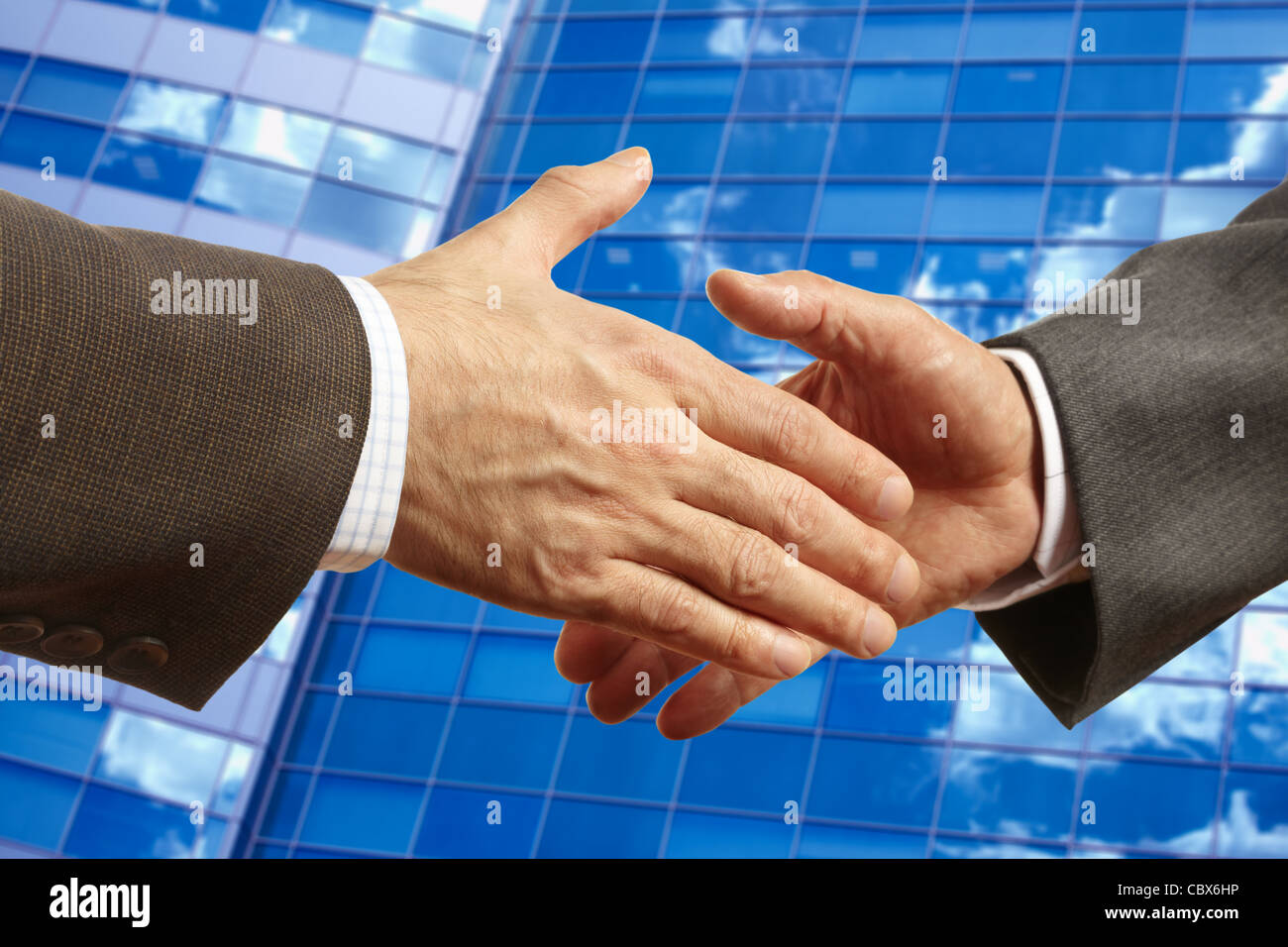 Hand shake of businessmen Stock Photo - Alamy