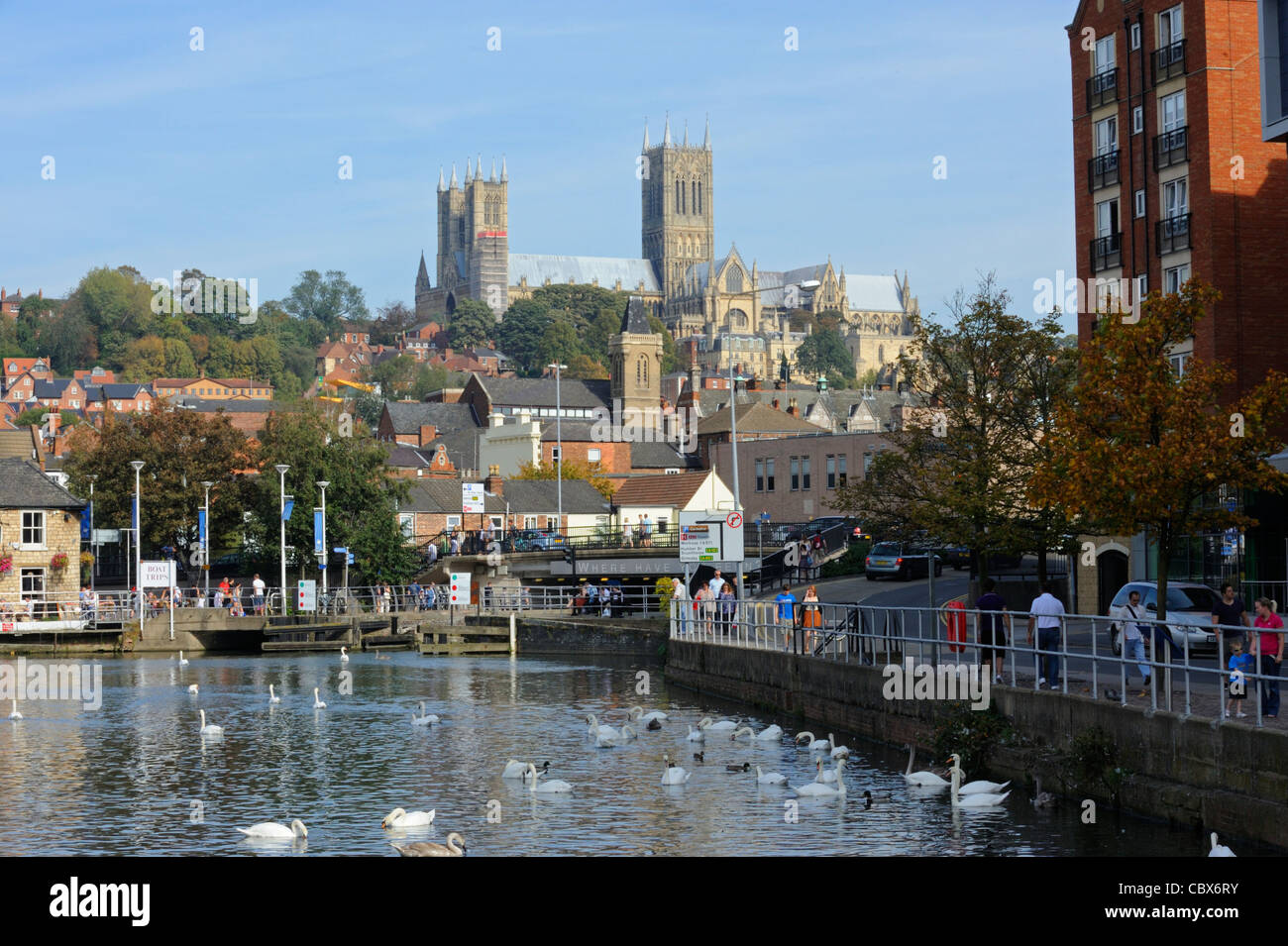 Brayford Pool and waterfront in Lincoln Stock Photo - Alamy