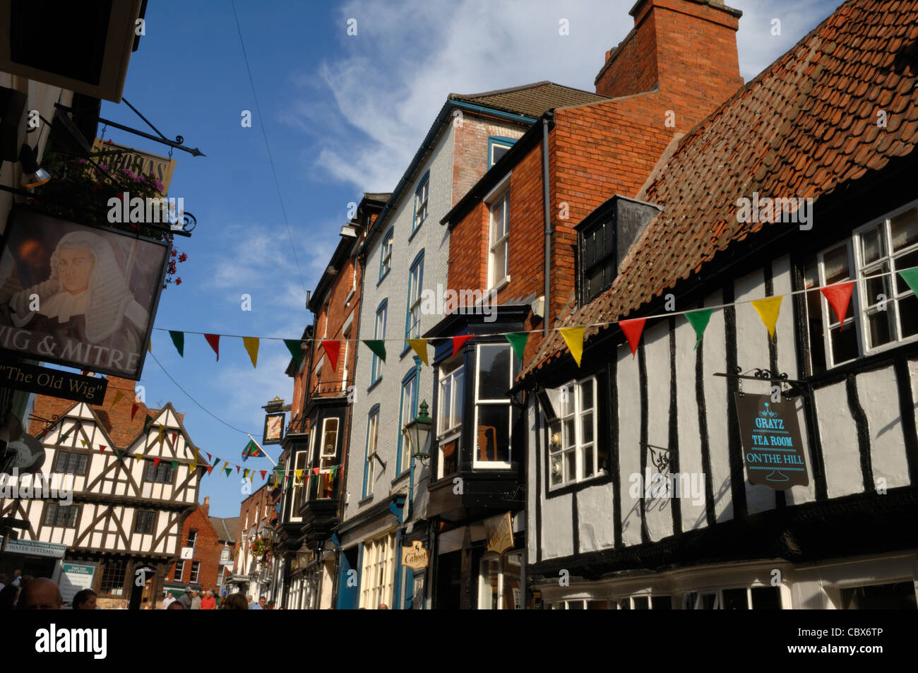 Steep Hill Lincoln Stock Photo - Alamy