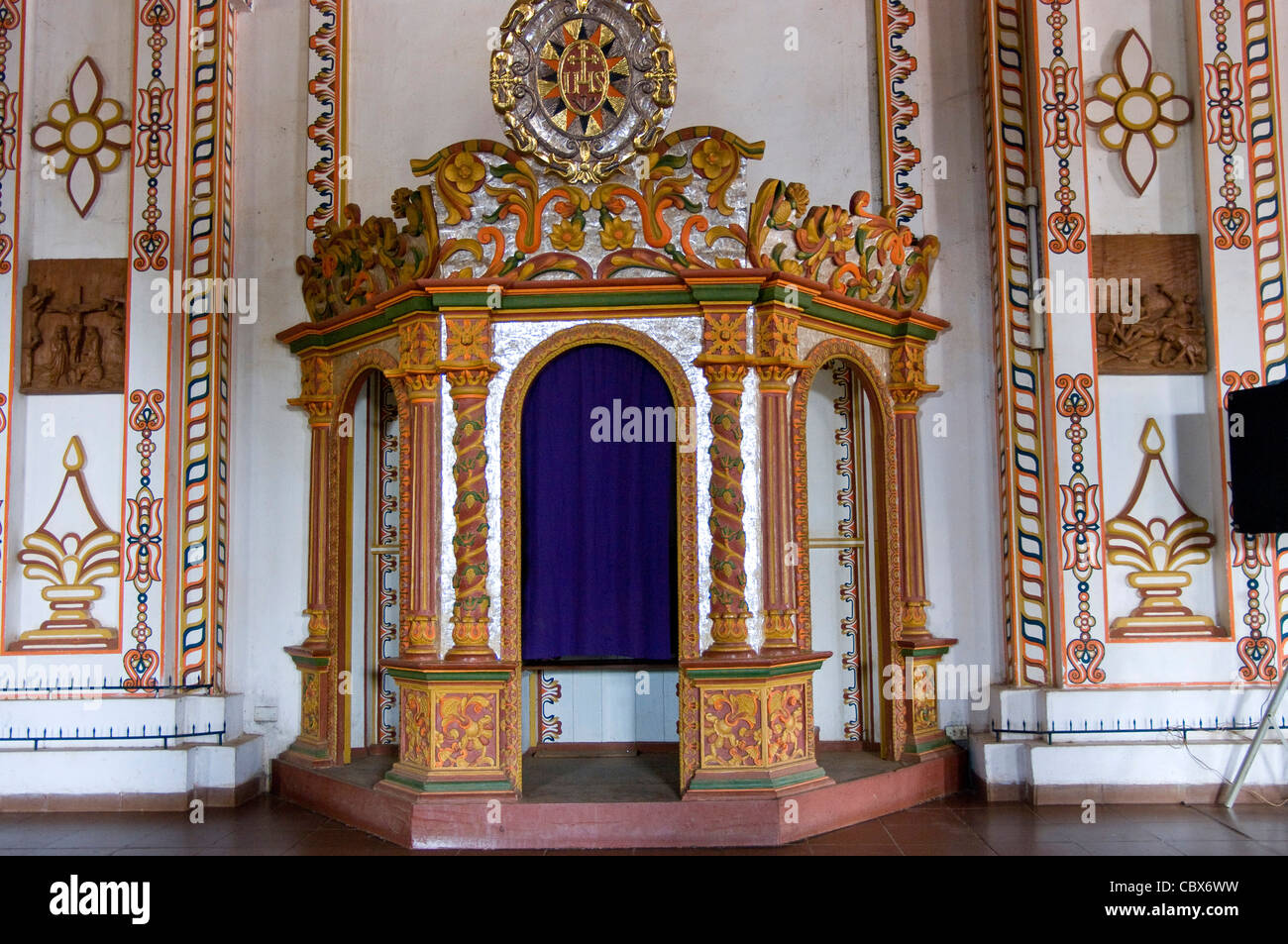 Bolivia. Colonial Church of San Ignacio de Loyola (Chiquitania). Old ...