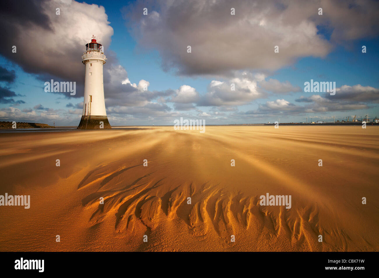 Perch Rock Lighthouse New Brighton Stock Photo - Alamy