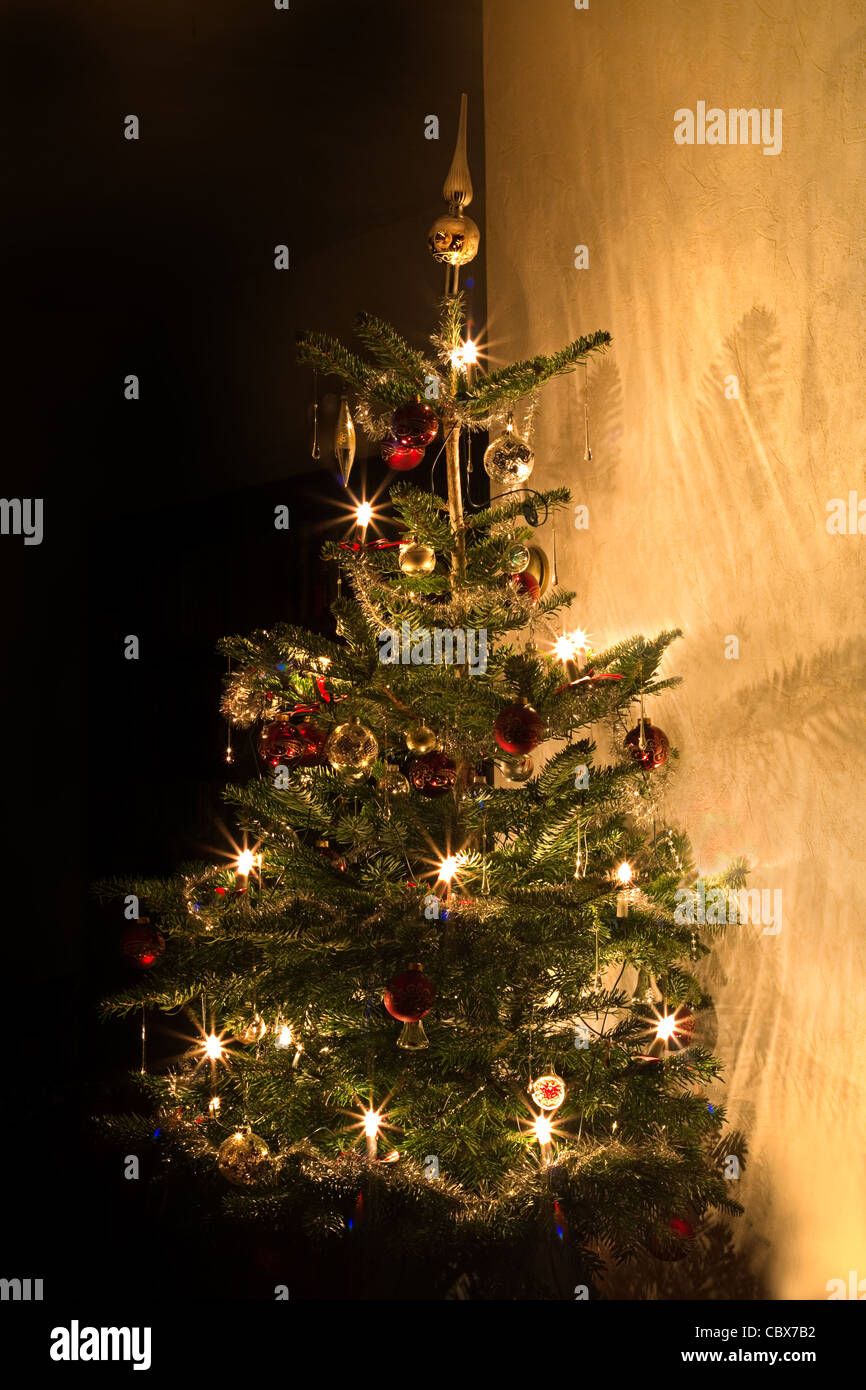 Christmas tree in stars hi-res stock photography and images - Alamy