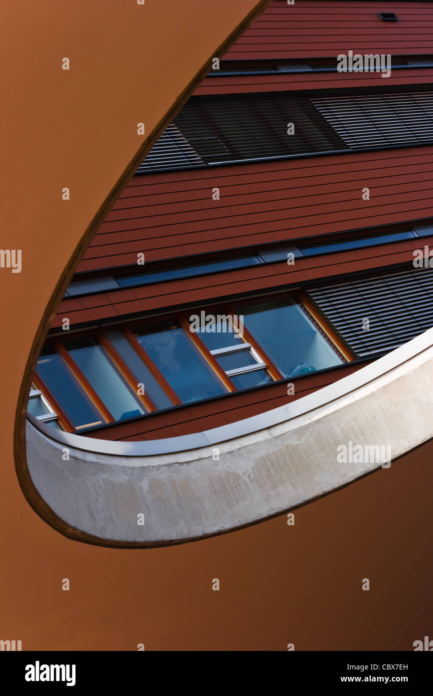 Lines and colors - Architectural details of modern building Stock Photo ...