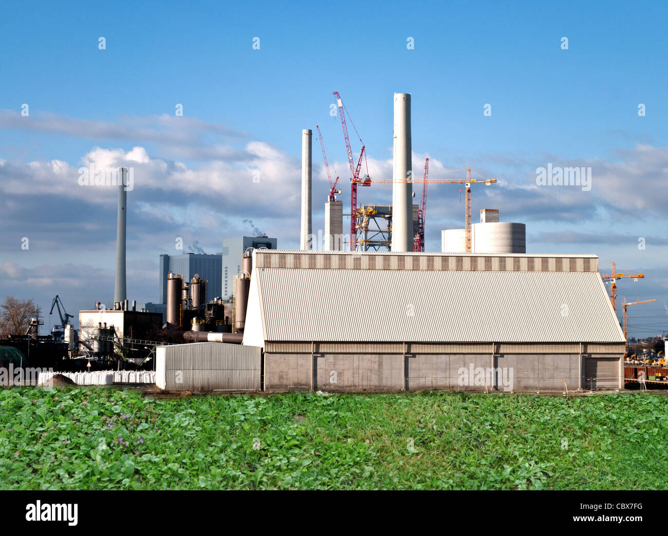 Construction site power plant hi-res stock photography and images - Alamy