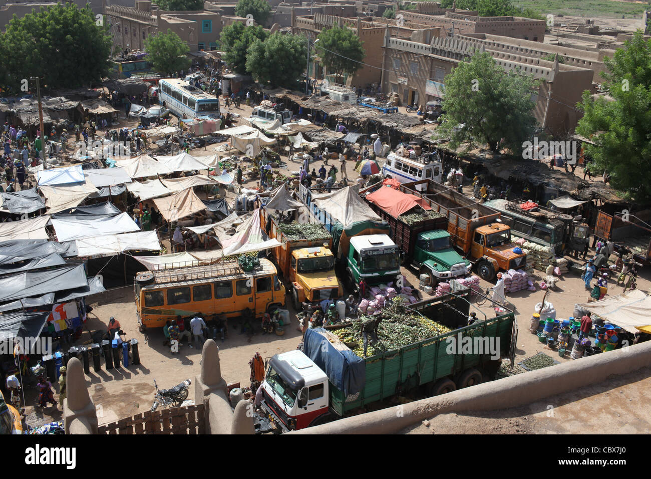 The famous market of Djenne, Mali, Africa Stock Photo - Alamy