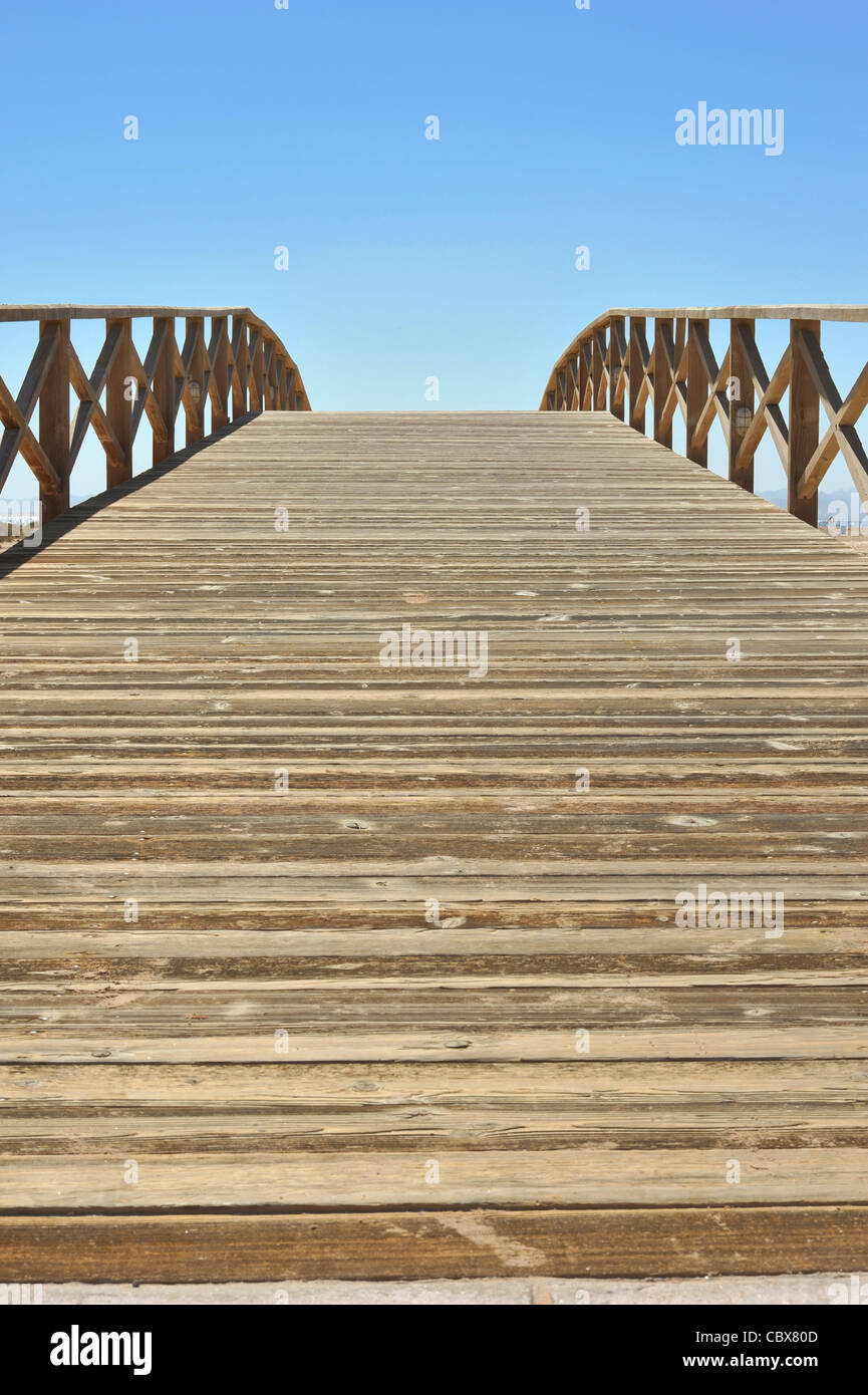 Wooden pedestrian footbridge hi-res stock photography and images - Alamy