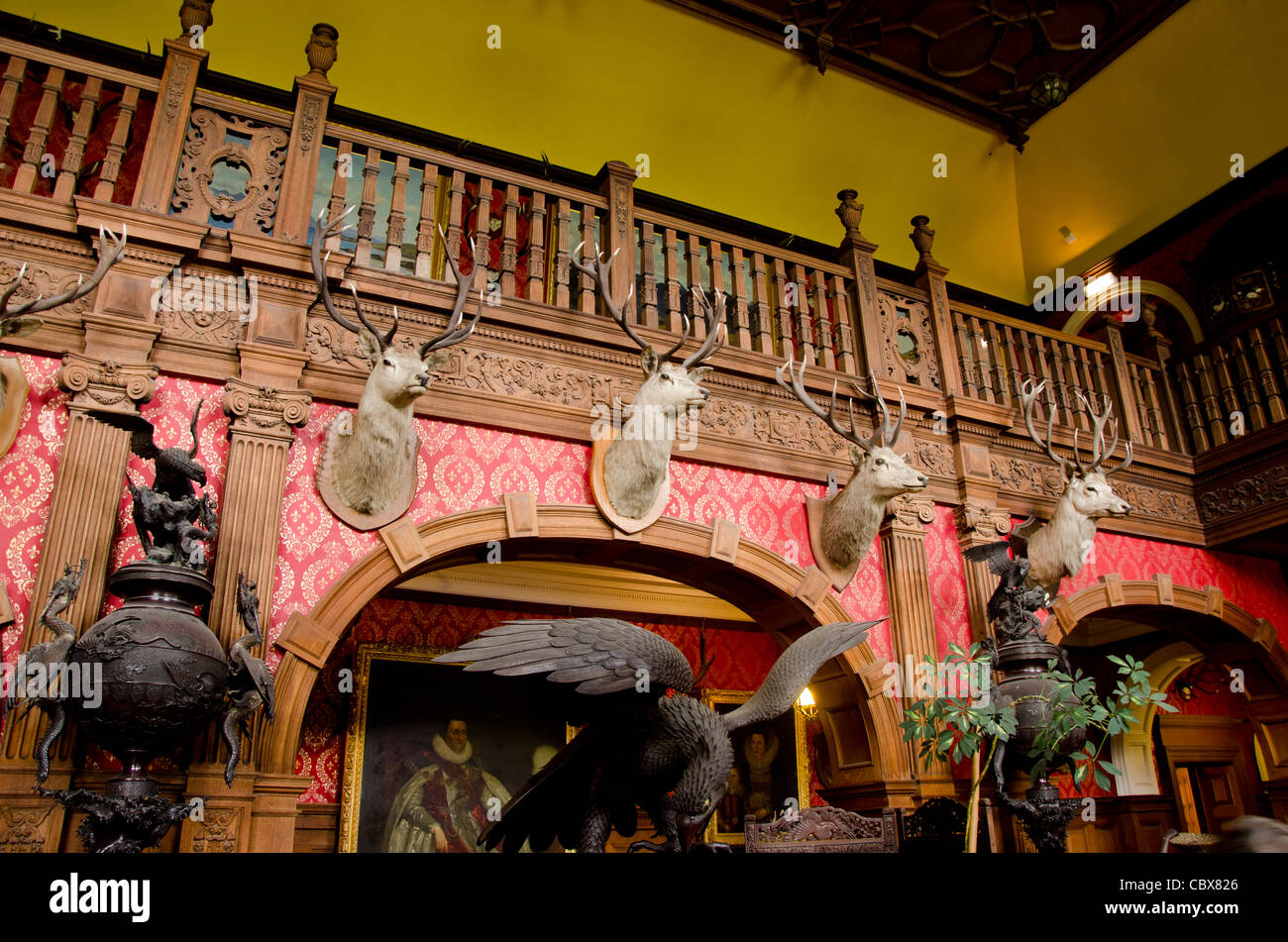 Scotland, Inner Hebrides, Isle of Rum (aka Rhum). Historic Kinloch ...