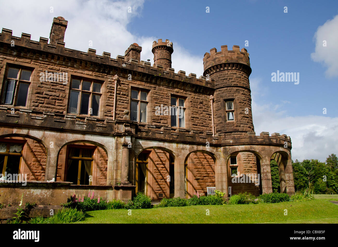 Scotland, Inner Hebrides, Isle of Rum (aka Rhum). Historic Kinloch ...