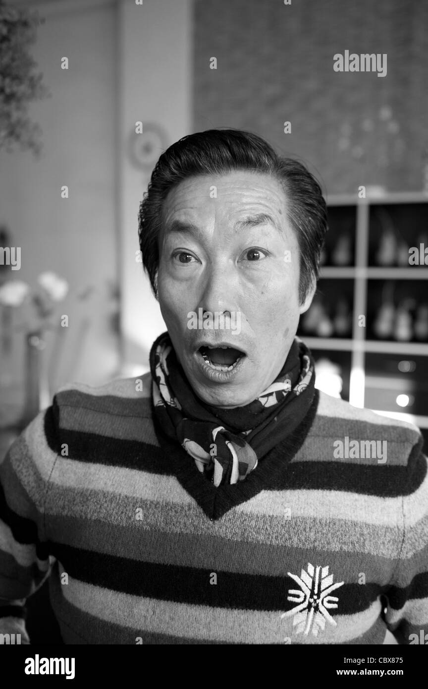 Male asian singer Black and White Stock Photos & Images - Alamy