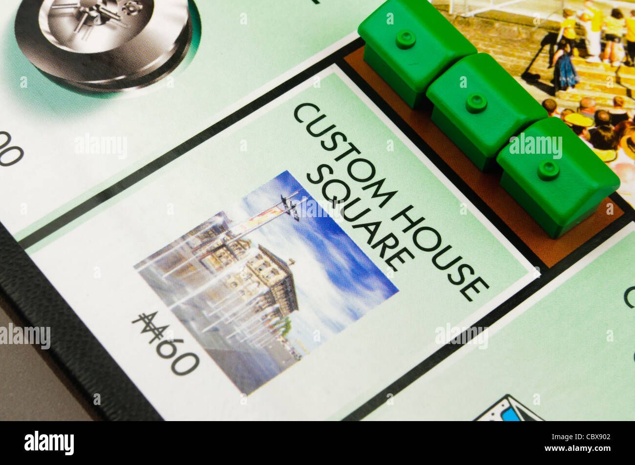 Belfast Monopoly: Building houses on Custom House Square Stock Photo ...