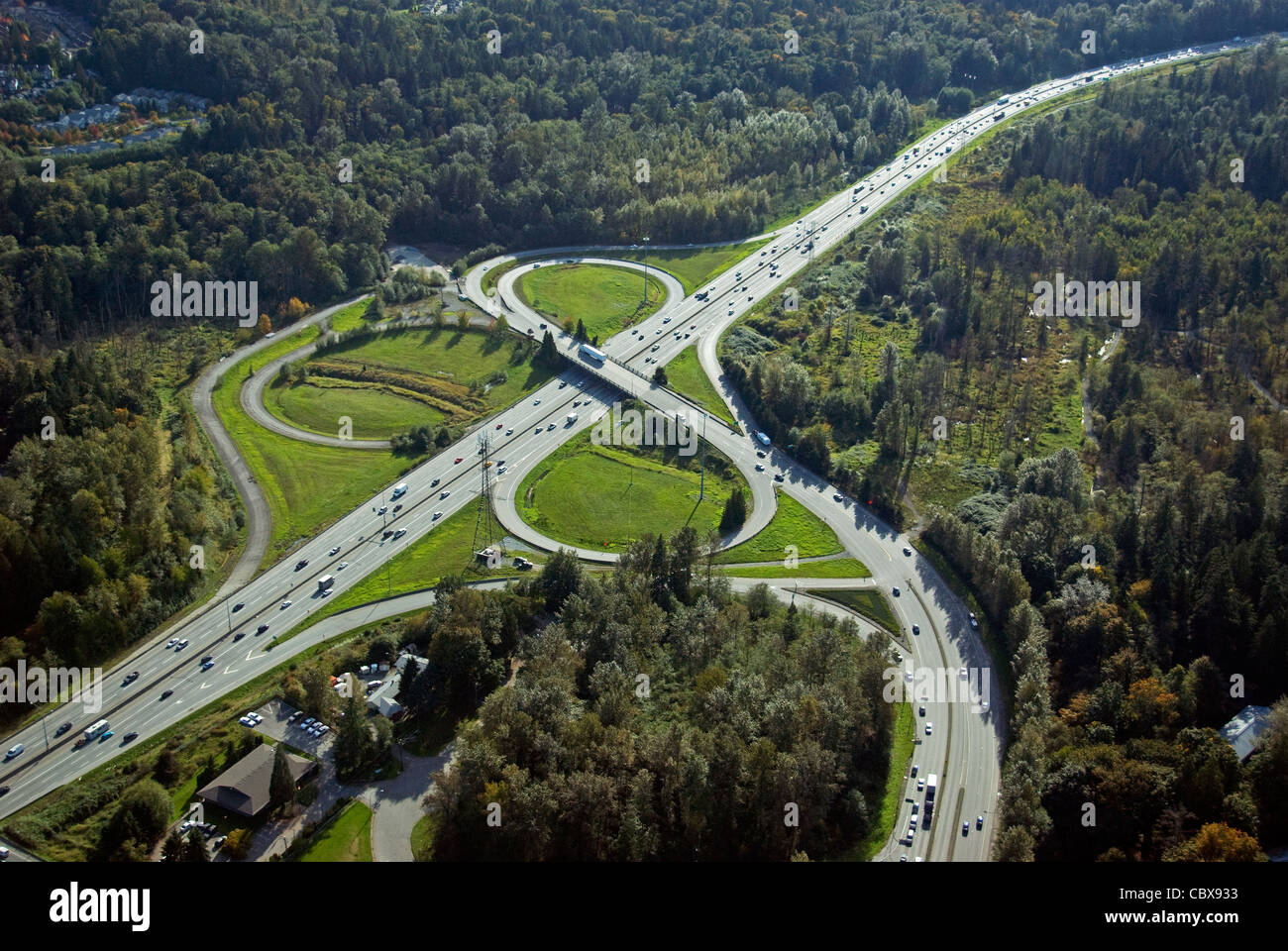 Cars trucks on bridge highway hi-res stock photography and images - Alamy