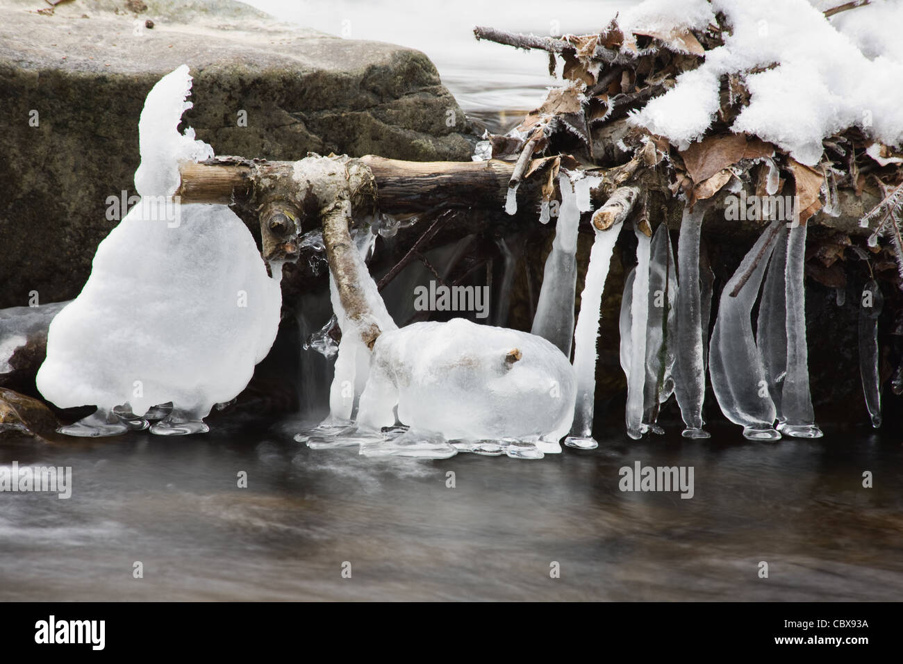 brook, cascade, cold, creek, crystal, december, environment, fall ...