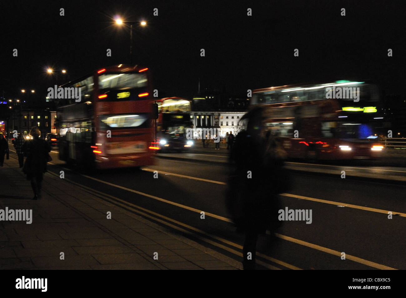 Waterloo Bridge after dark , London, UK Stock Photo - Alamy