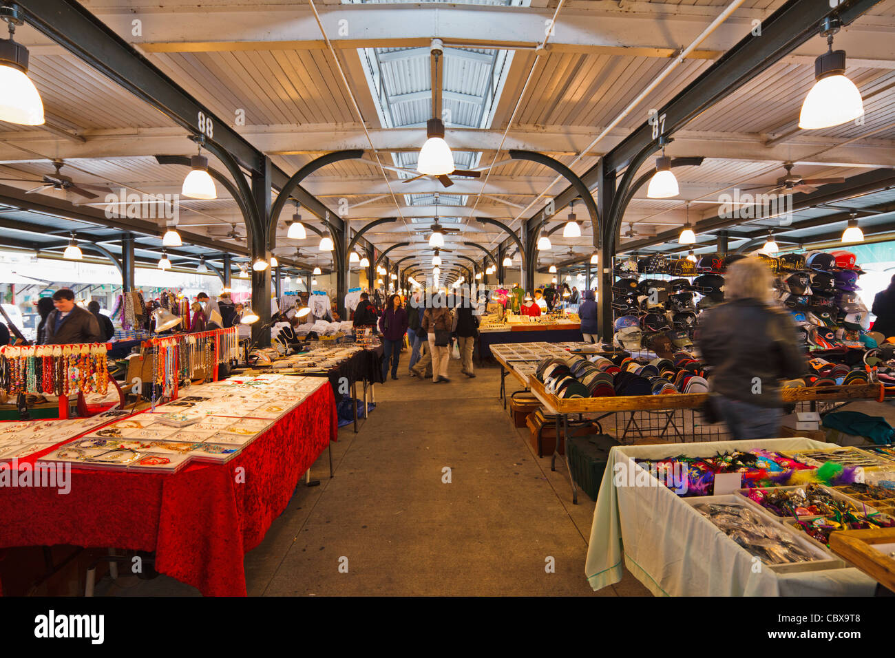 French market stalls, New Orleans Stock Photo - Alamy
