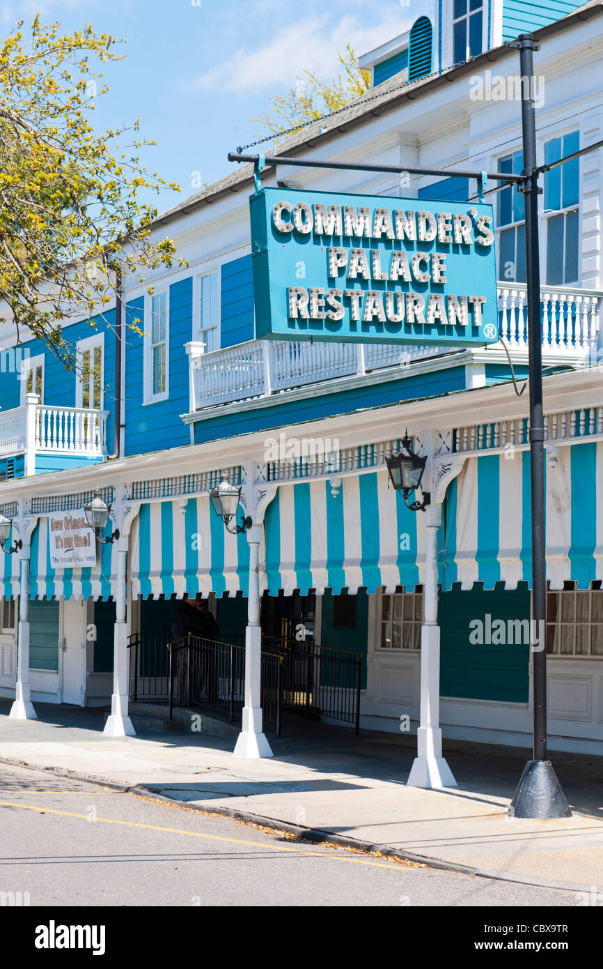Commander's palace restaurant, New Orleans Stock Photo - Alamy