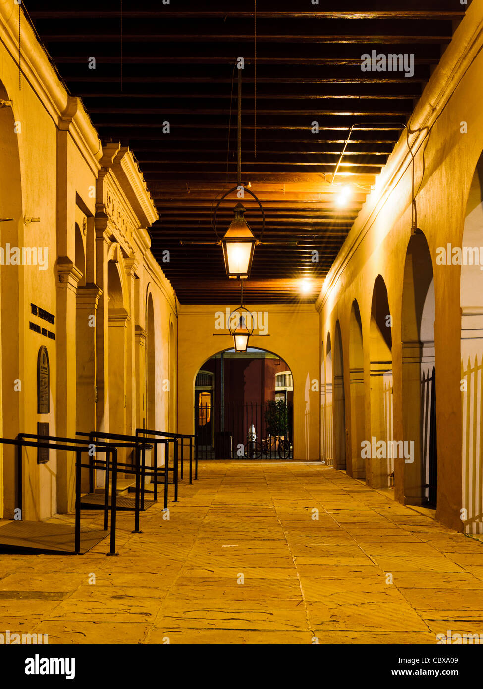 Presbytère porch colonnade, New Orleans Stock Photo - Alamy