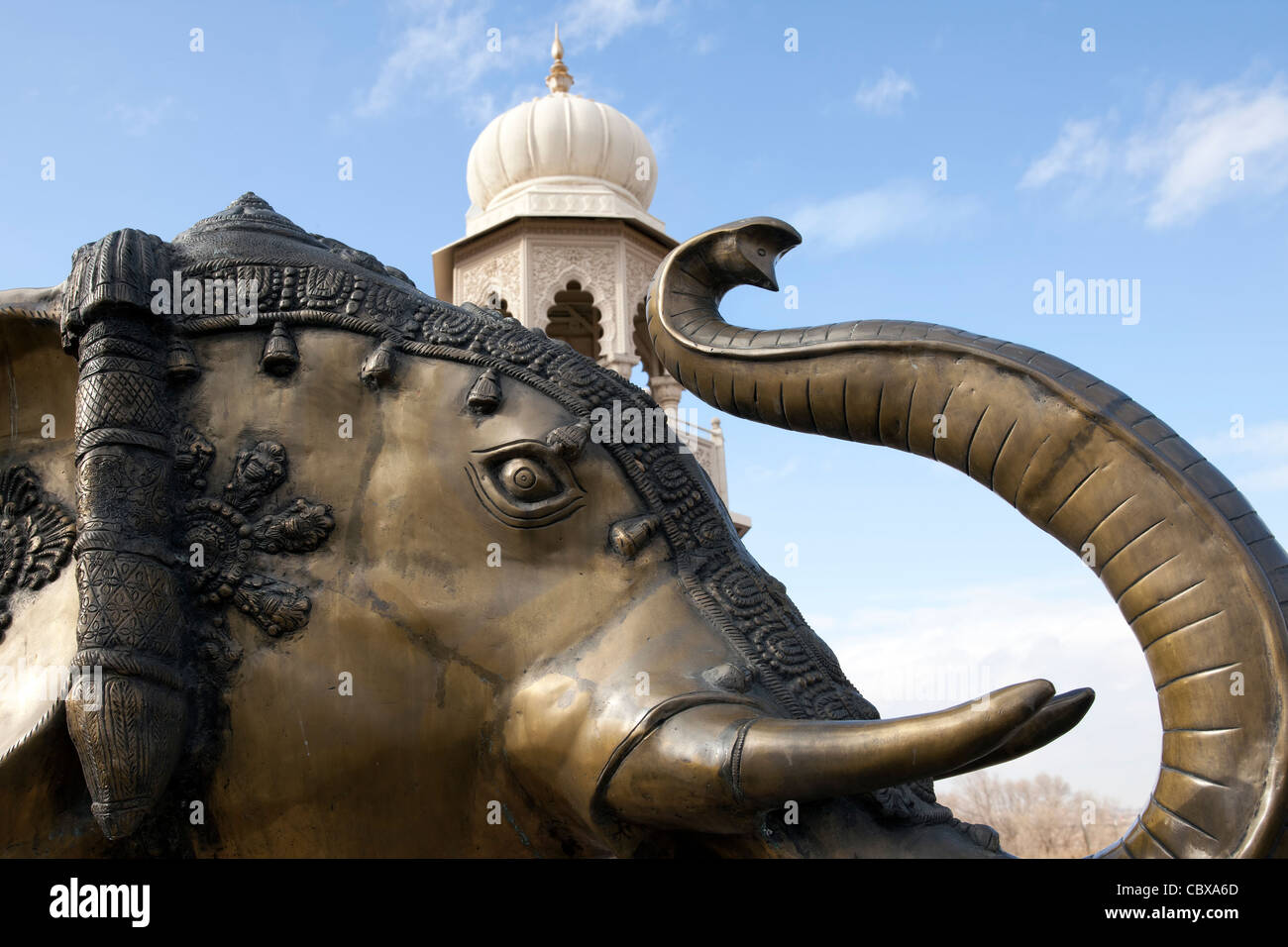 Bronze Elephant Statue At A Hindu Sri Sri Radha Krishna Temple In Spanish Fork Utah Don bronze-elephant-statue-at-a-hindu-sri-sri-radha-krishna-temple-in-spanish-fork-utah-don