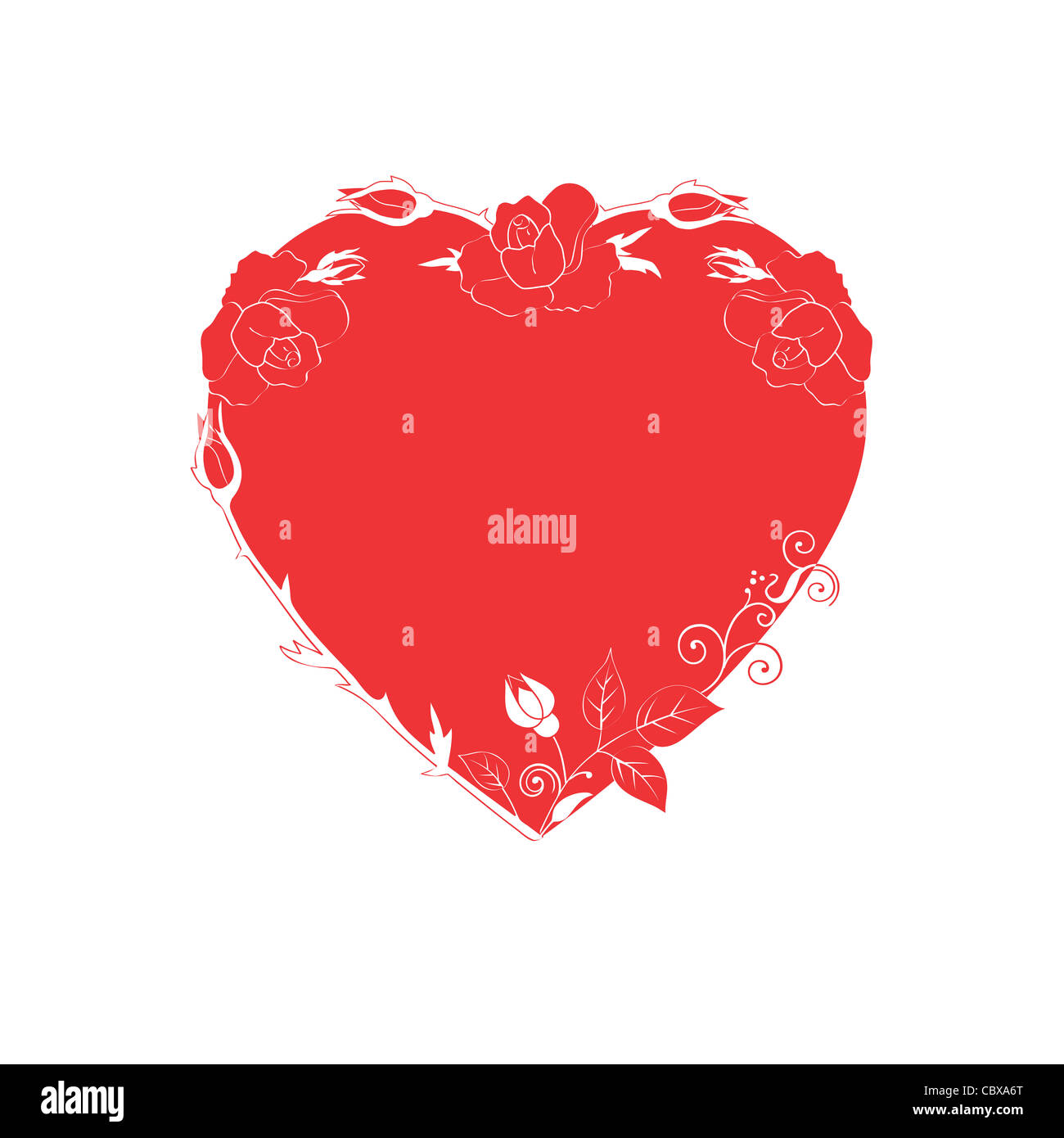 Floral Heart Background Stock Photo - Alamy