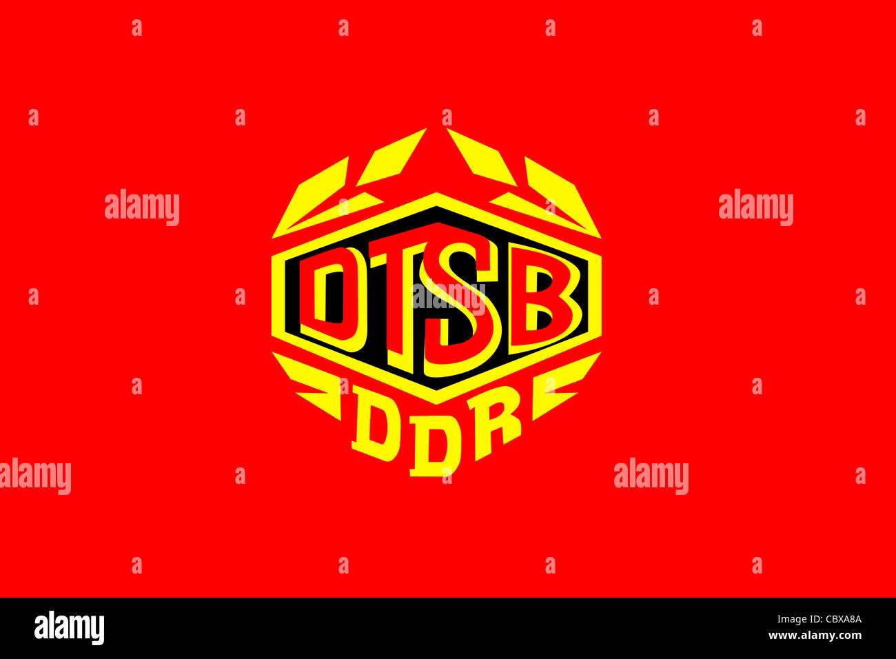 Flag of the German gymnastic and sport organisation DTSB of the GDR ...