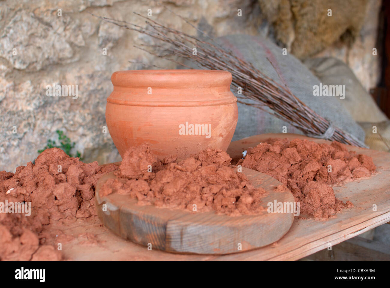 A traditional pottery workshop Stock Photo - Alamy
