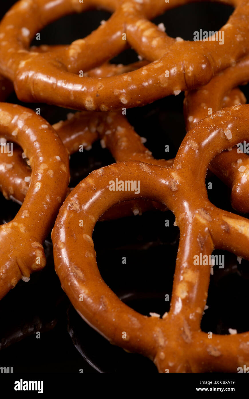 Closeup take of some salted crunchy pretzels Stock Photo - Alamy