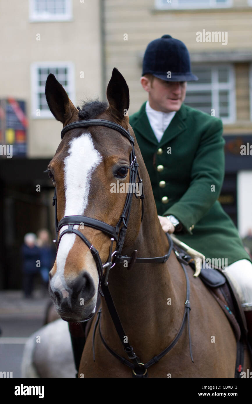 The Heythrop Hunt at the boxing day meet in Chipping Norton Stock Photo ...