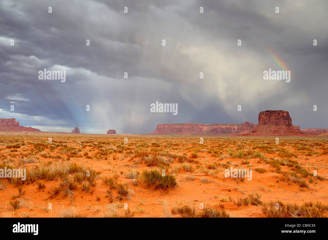 Storm on Monument Valley Stock Photo - Alamy